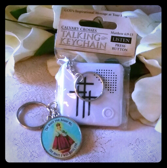 Vintage | Accessories | Vintage Infant Jesus Biblical Message Keychains ...